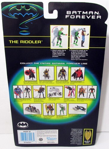 1995 KENNER BATMAN FOREVER TWO-FACE & RIDDLER 2 ACTION FIGURES + CANNON ...