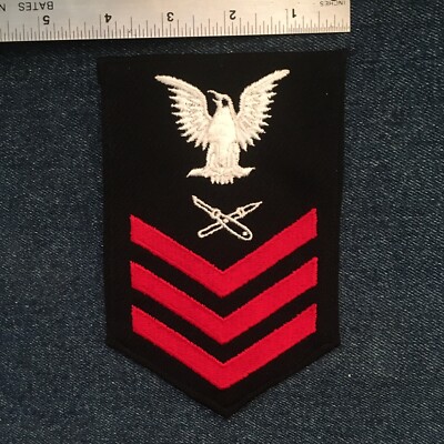 VINTAGE POST WW2 US NAVY LITHOGRAPHER PETTY OFFICER FIRST CLASS RATE ...