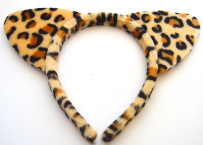 NEW Leopard Print Ears Aliceband Children Adult Hen Stag Party Fancy ...