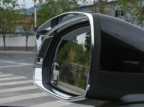 For Audi Q7 2017-2019 Glossy Chrome Rear View Side Mirror Frame Cover ...