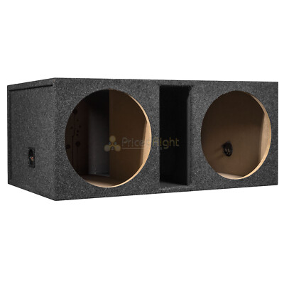 Dual 15" Ported Subwoofer Box Enclosure 3/4" MDF Vented Sub Box RI ...