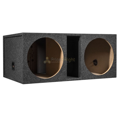 Dual 15" Ported Subwoofer Box Enclosure 3/4" MDF Vented Sub Box RI ...