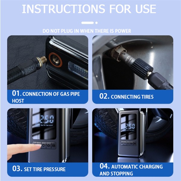 Mini Tire Inflator Tire Car Air Compressor - Prohibited For Sale On The ...