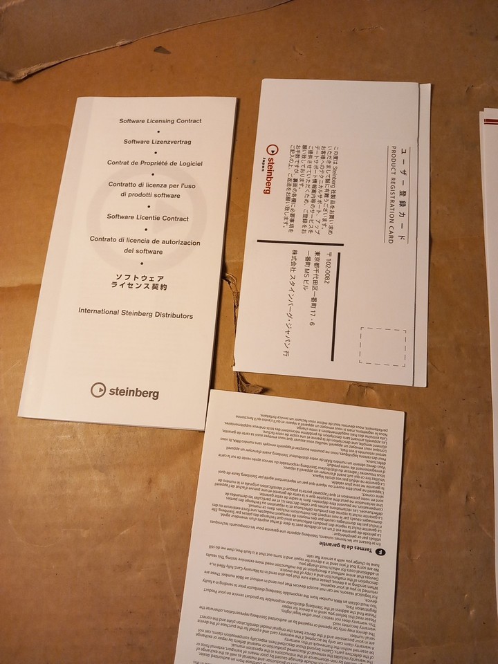 Steinberg Cubase SYSTEM 4- SETS OF SOFTWARE AND BOOKS ONLY | eBay UK