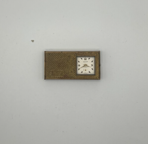 RARE ANTIQUE SWANK RECTANGLE POCKET WATCH. W/SMALL DRAW (needs to be ...