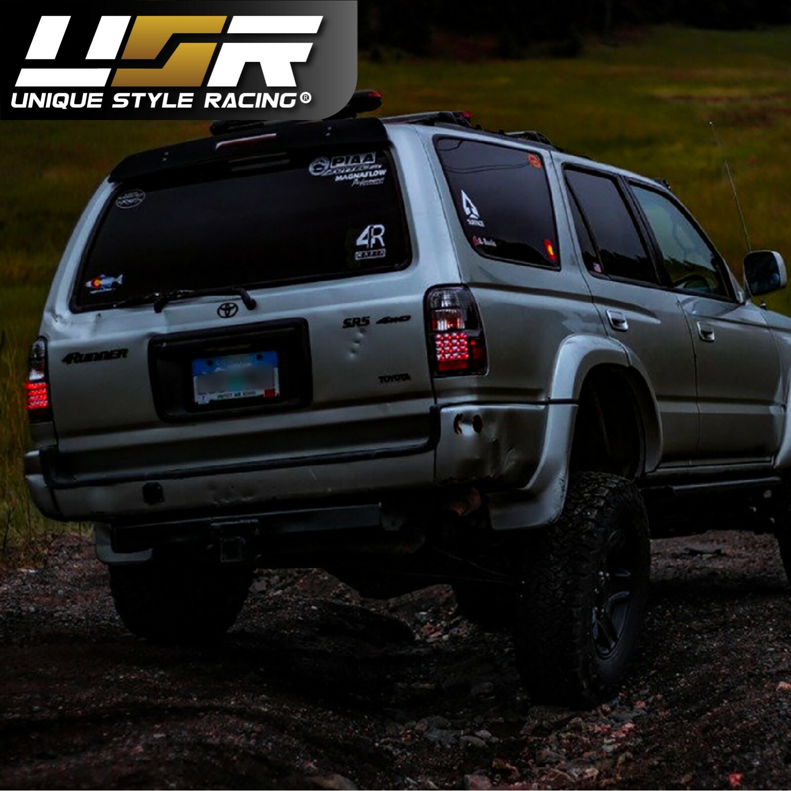 DEPO Black / Smoke Rear Tail Lights Pair for 1996-2002 Toyota 4runner ...