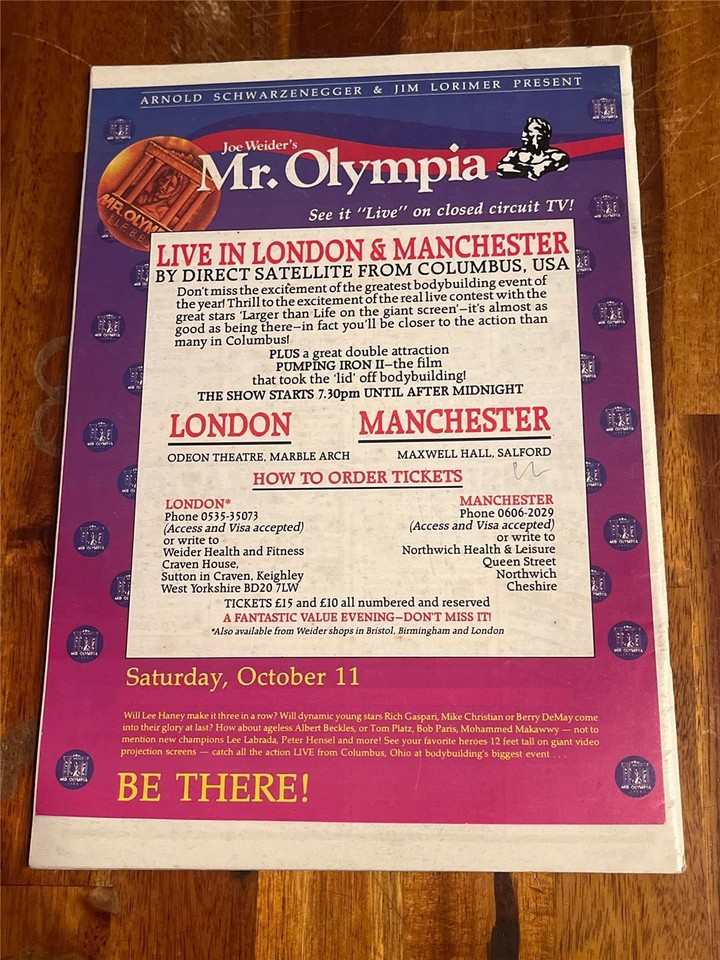 MUSCLE & CO bodybuilding magazine SELWYN COTTRILL/Cory Everson 10-86 ...