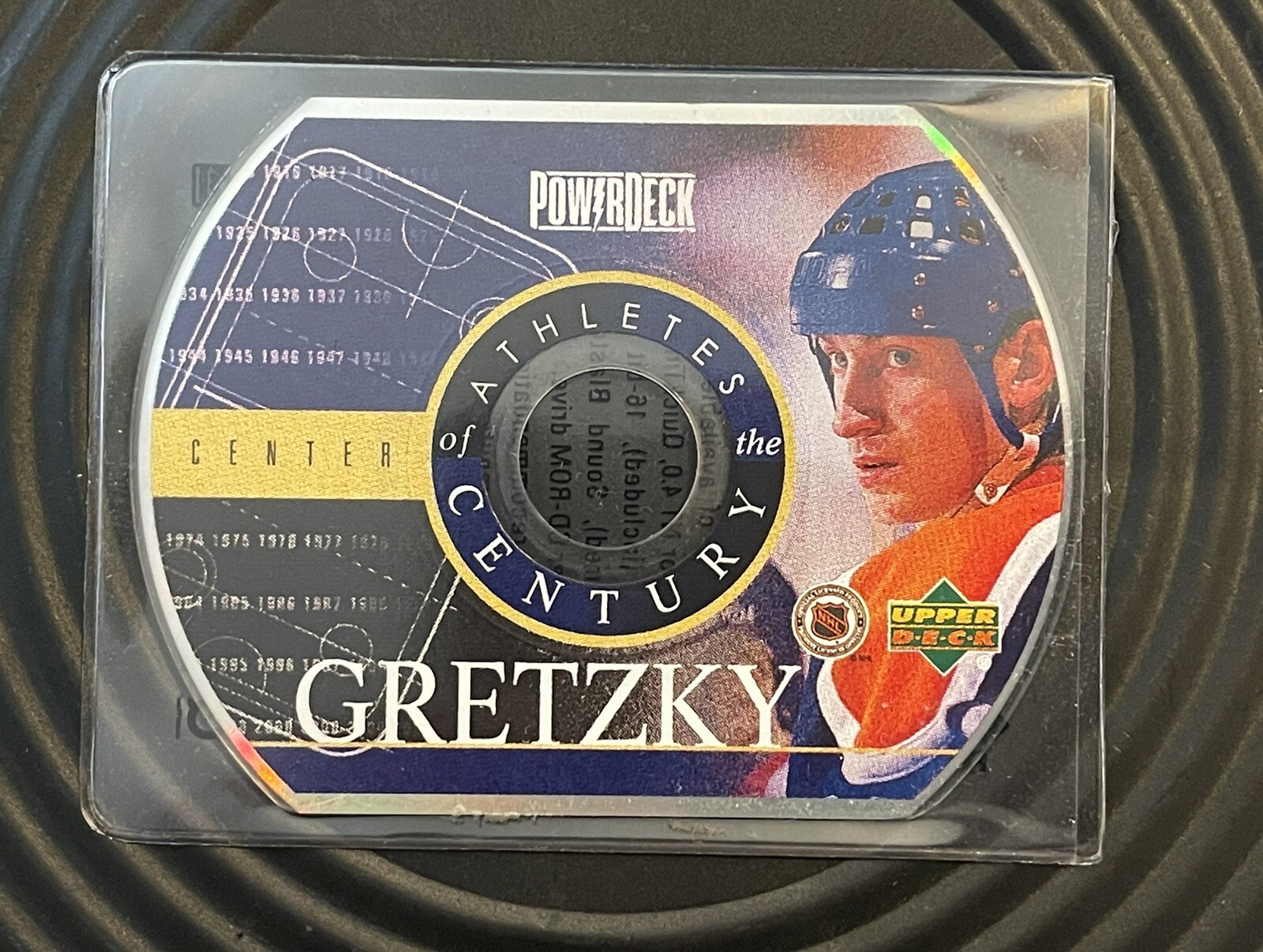 1999-00 Upper Deck (Power Deck) CD-Rom "Athletes of the Century" Wayne ...