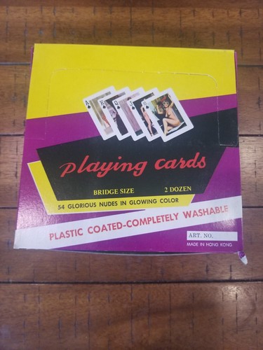 GAIETY BRAND PLAYING NUDE CARDS 1960s -COMPLETE 24 PACKS SEALED W ...