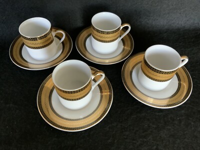 4 Sets Demitasse Cup & Saucer MCS Porzellanfabrik Design Tiger Yedi | eBay