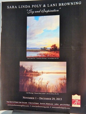 SARA LINDA POLY ART PIECE VTG ORIG 2013 ADVERTISEMENT | eBay