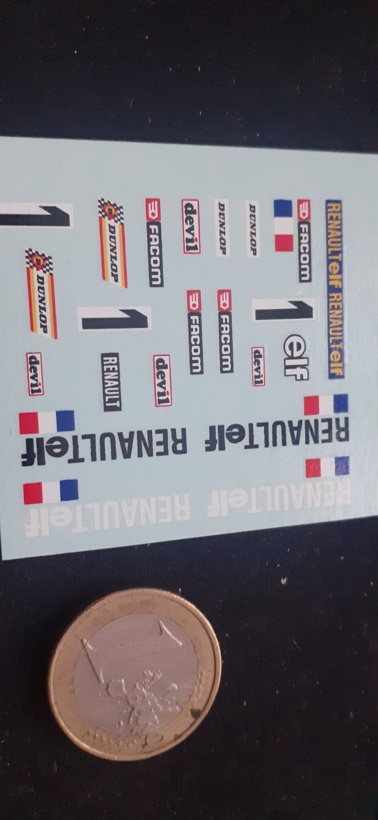 décalcomanie decals deco r 5 r5 formule elf renault restauration solido ...