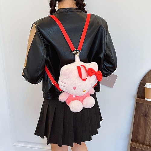 Adorable Plush Claw Machine Doll Backpack Cartoon Soft Girl's Bag Urban ...