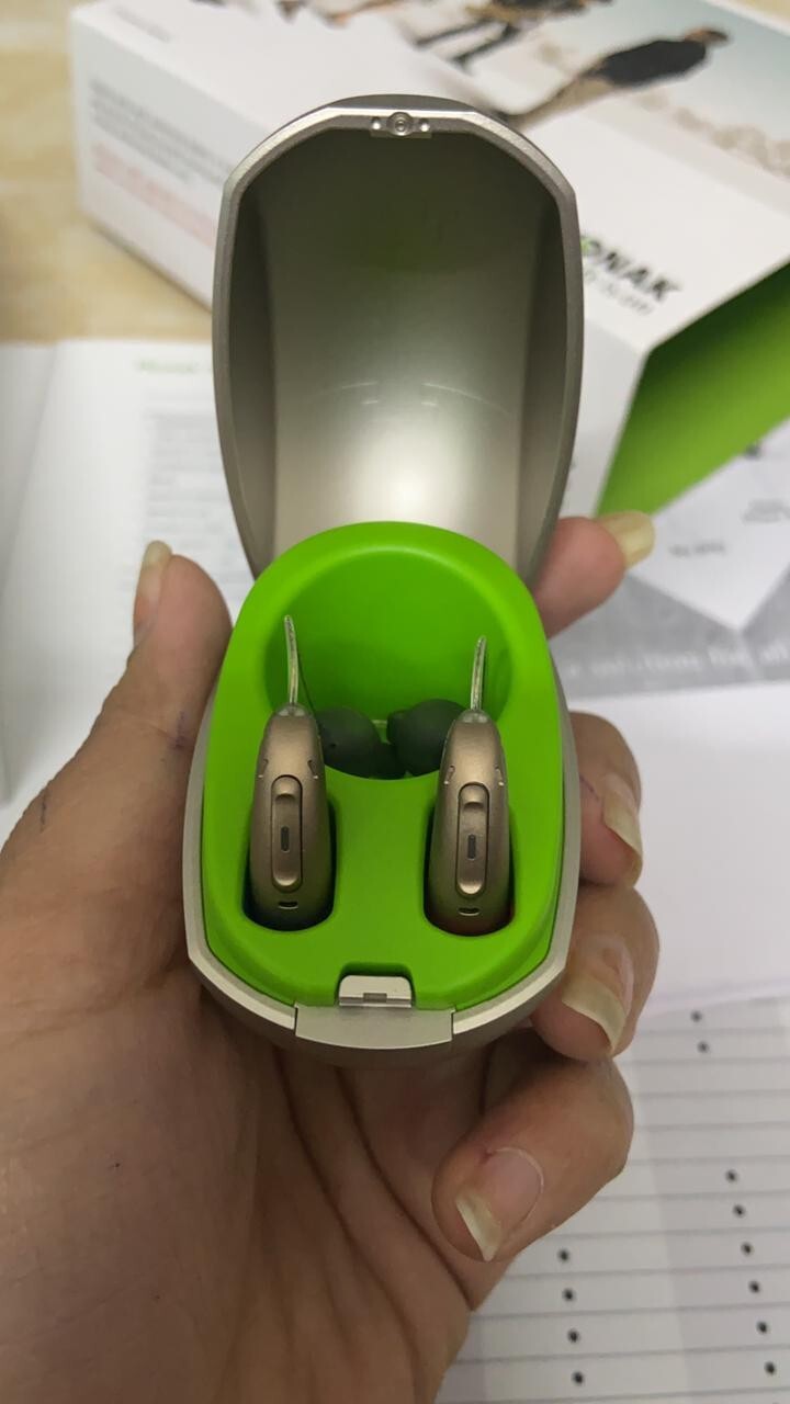 New Phona k Marvel Audeo M-50 RIC Rechargeable Hearing Aids 12 Channels ...