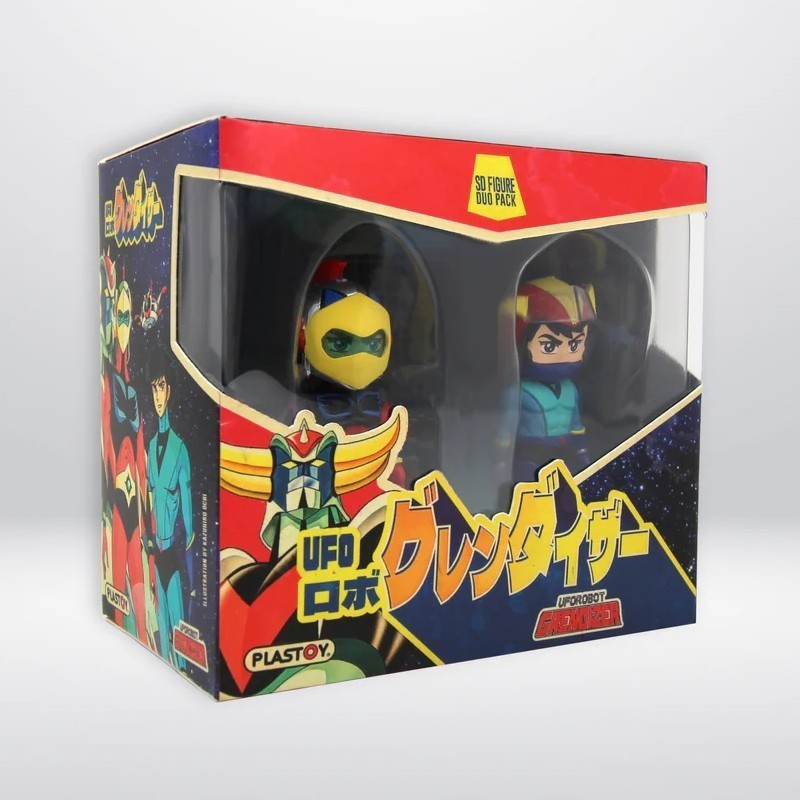 Lot de 2 figurines Grendizer Alcor e Actarus Goldrake Ovni Robot Duo ...