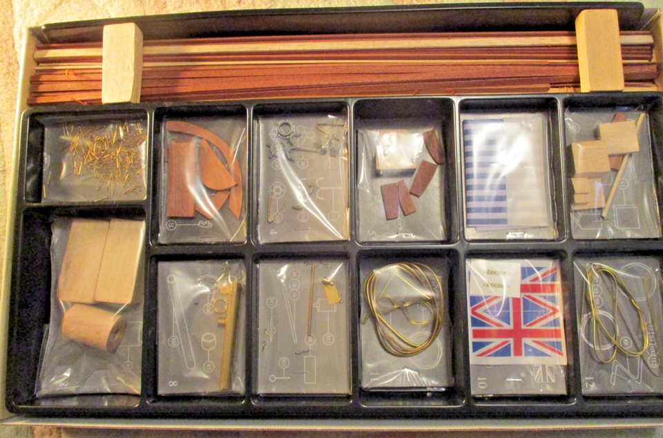 CONSTRUCTO MODEL WOODEN BOAT KIT STEAM LAUNCH LOUIS 18" LONG QUALITY ...