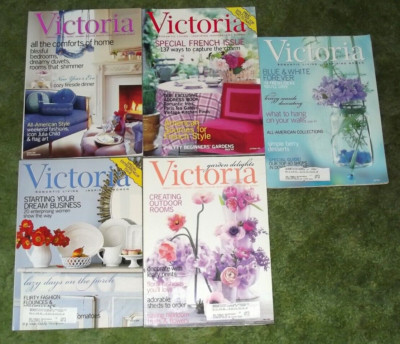 *Lot of 5 2002 VICTORIA MAGAZINE Issues January May July August ...
