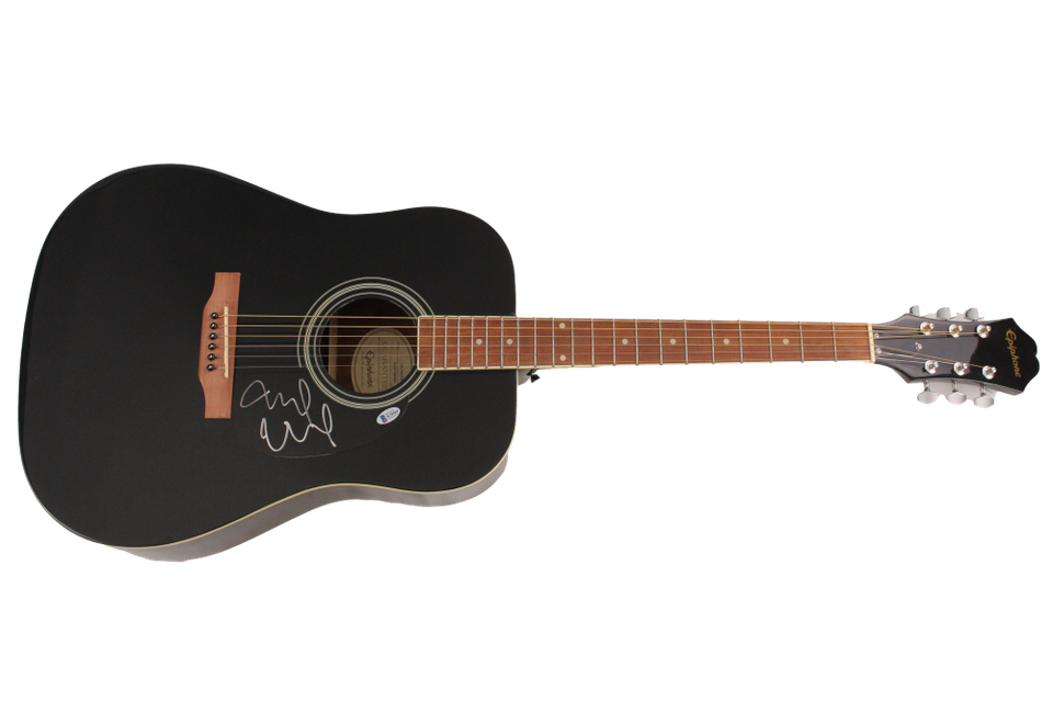 MIKE MCCREADY SIGNED AUTOGRAPH GIBSON EPIPHONE ACOUSTIC GUITAR PEARL ...