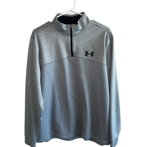 UNDER ARMOUR PULLOVER JACKET GREY LONG SLEEVE SIZE L | eBay