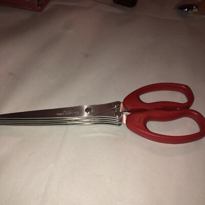 5 layer kitchen scissors New Red Handles | eBay