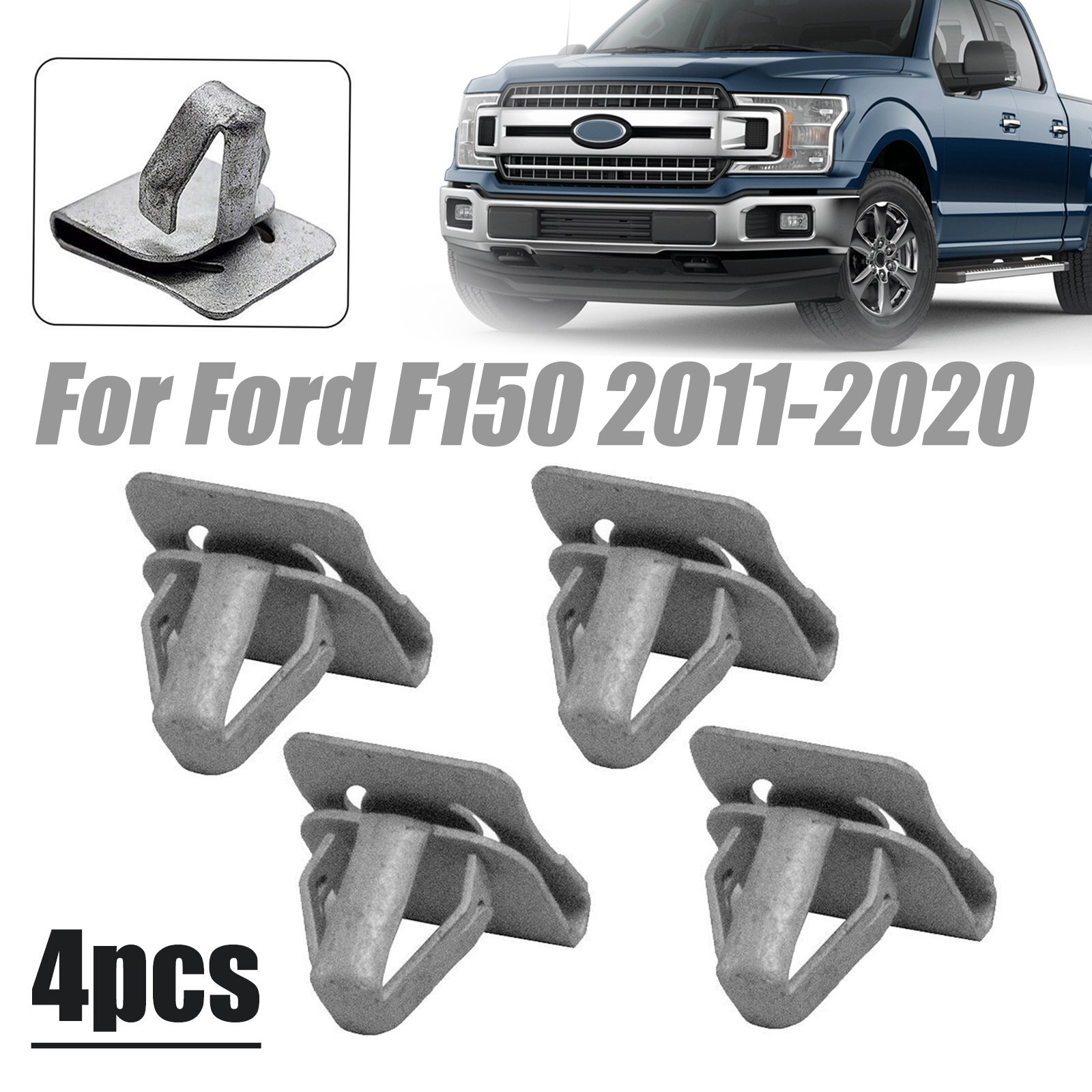 4PCS Front Skid Plate Oil Filter Access Panel Door Clips For Ford F150 ...