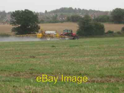 Photo 6x4 Red & yellow at work Hatch Warren Crop spraying - Great ...