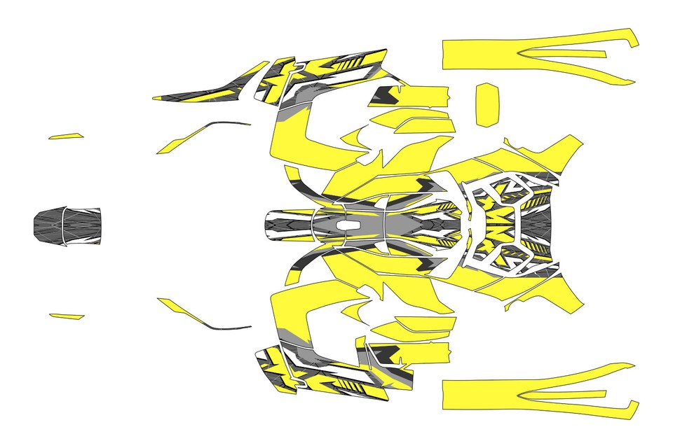FULL BODY CAN-AM BRP RYKER 2019-2023 GRAPHICS KIT STICKER DECALS WRAP ...