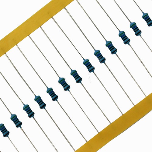100pcs 1/4W Watt 0.25W Metal Film Resistor ±1% 1K Ω to 910K Ω Ohm Brand ...