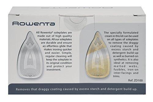 Rowenta ZD100 Non-Toxic Stainless Steel Soleplate Cleaner Kit for Steam ...