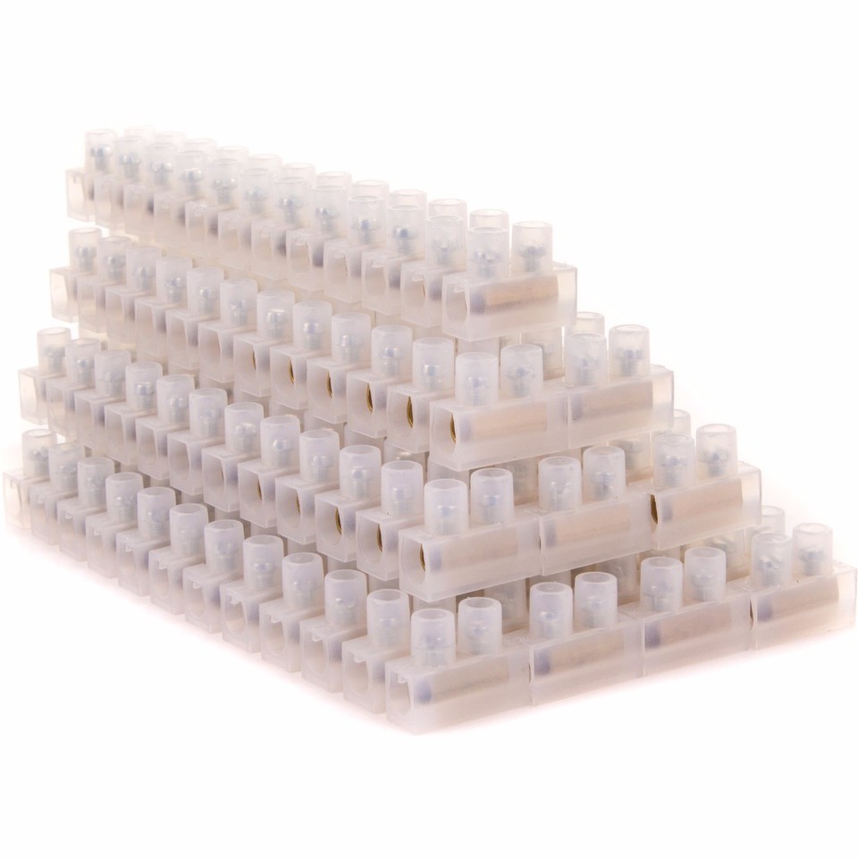 12 WAY CONNECTOR STRIP 3-60 AMP ELECTRICAL CHOC Block Terminal ...