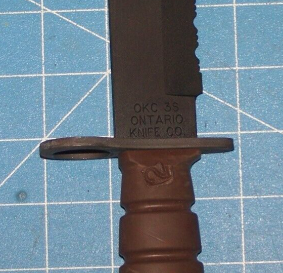 Vintage Military Knife OKC3S USMC Marine Corps Bayonet Ontario Knife Co ...