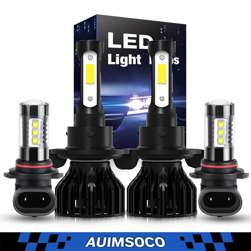 6000K For 2004-2014 Ford F-150 LED Headlight High Low Fog Light Bulbs ...