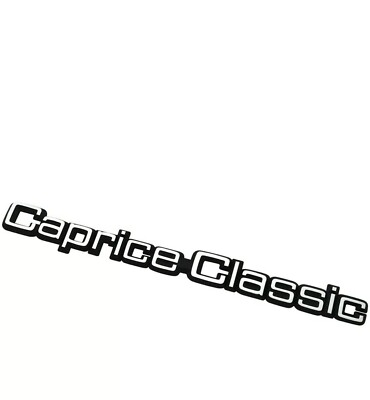 1986-90 Chevrolet Caprice Classic Trunk Lid Emblem Name Plate GM ...