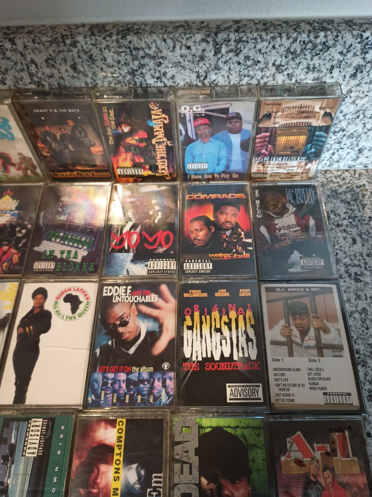 Rap Cassette Lot Of 48 King T, Mc Eiht, Boogie Down Productions, Etc ...