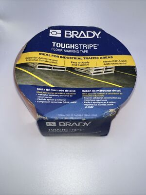 Brady 104316 Floor Marking Tape,Roll,2In W,100 Ft. L | eBay
