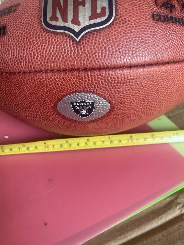 WILSON "THE DUKE" OFFICIAL NFL OAKLAND RAIDERS GAME BALL FOOTBALL Roger ...
