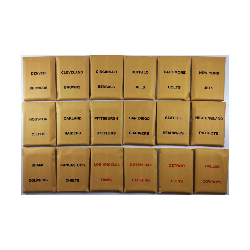 APBA APBA Football Card Sets Football (Complete Season Cards 1978) (1st ...