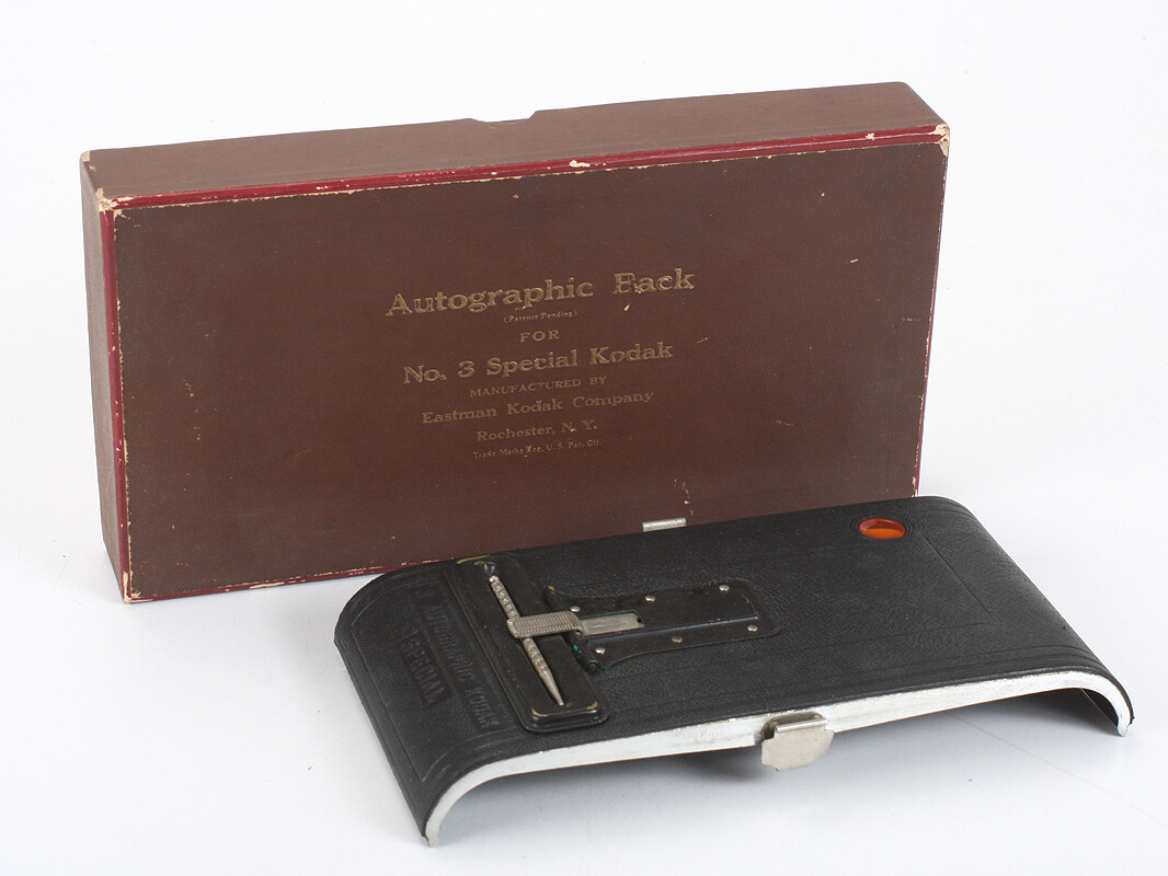 KODAK AUTOGRAPHIC BACK FOR NO. 3 SPECIAL KODAK, WITH STYLUS/BOX/cks ...