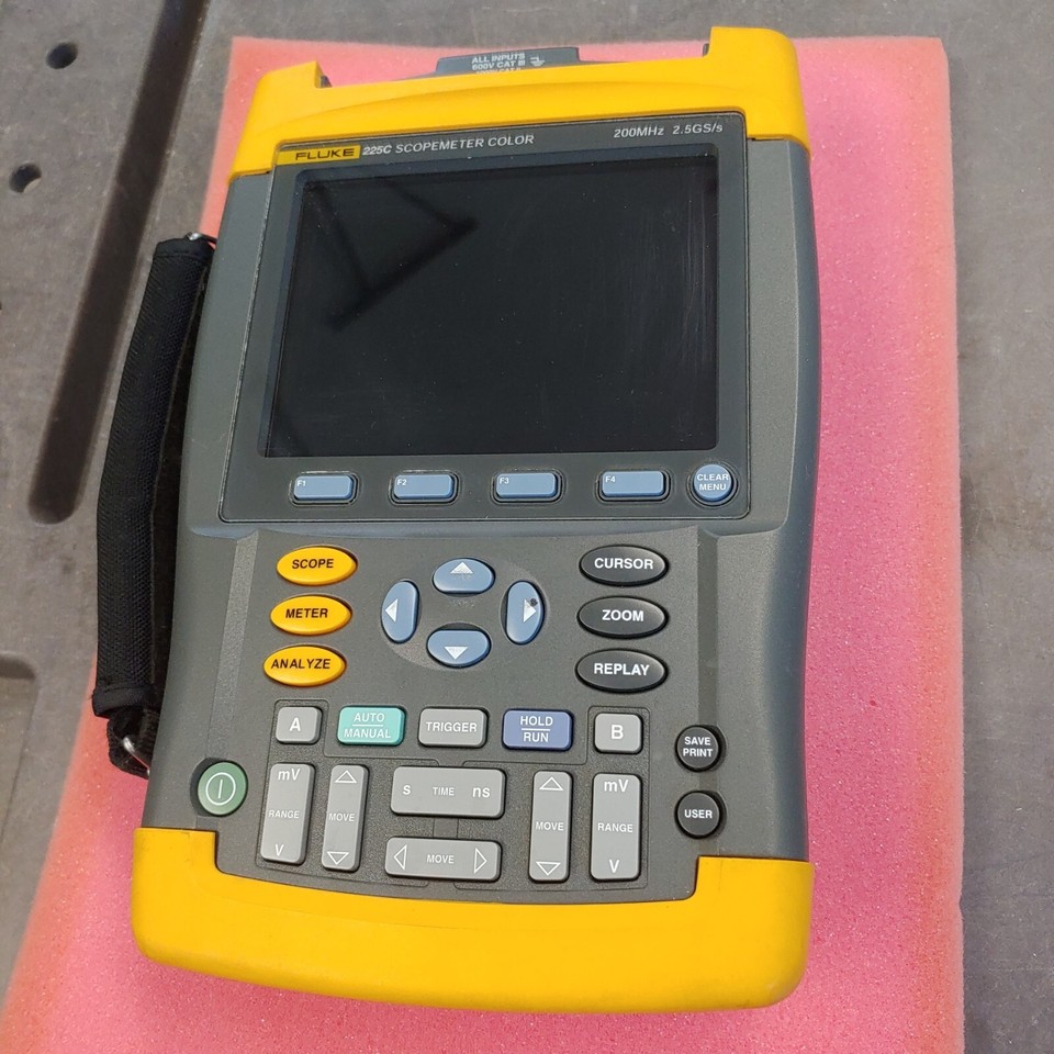 Fluke 225C ScopeMeter Handheld Oscilloscope w/ OPT: Bushealth | eBay