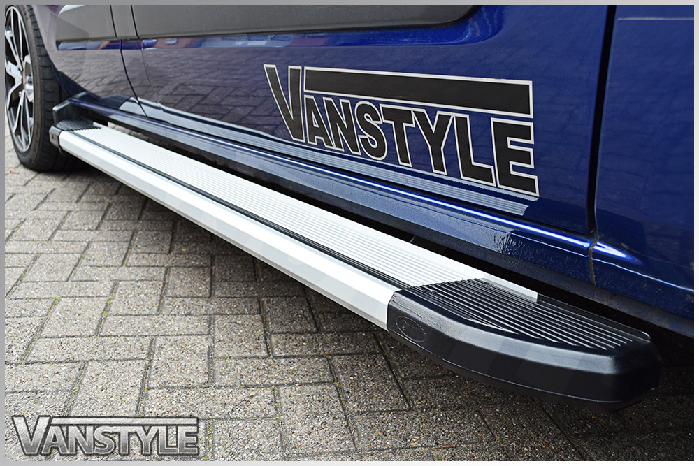 FITS FORD TRANSIT CUSTOM 12-18 SIDE STEPS SWB SIDE BARS RUNNING BOARDS ...