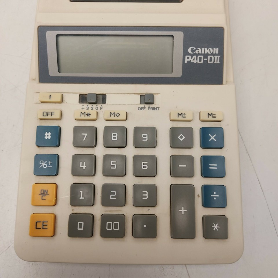 Canon P40-DIII-2 Adding Machine 12 Digit Printer | eBay