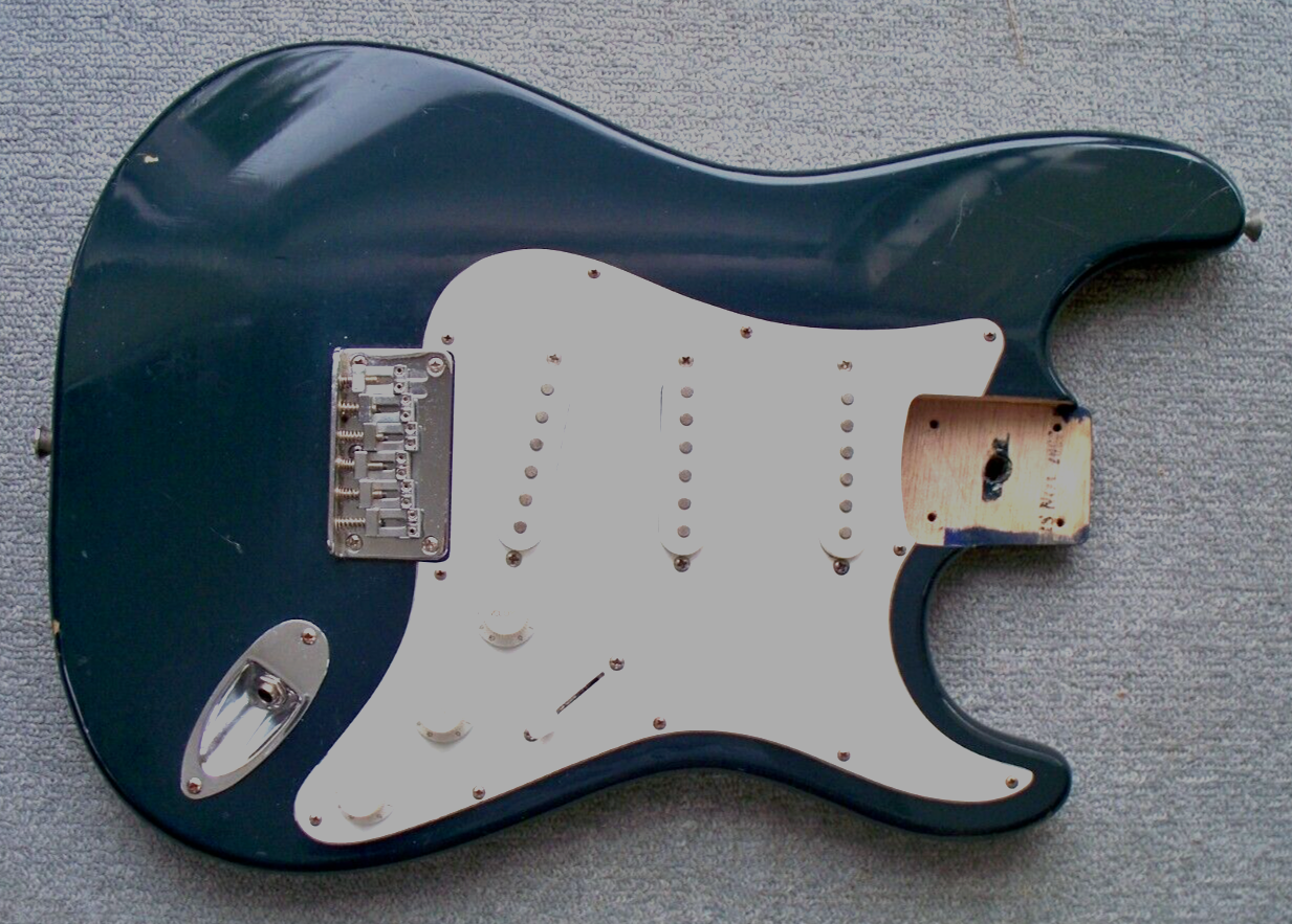Loaded Fender Squier Bullet HT Stratocaster Body Cobalt Blue Hardtail ...