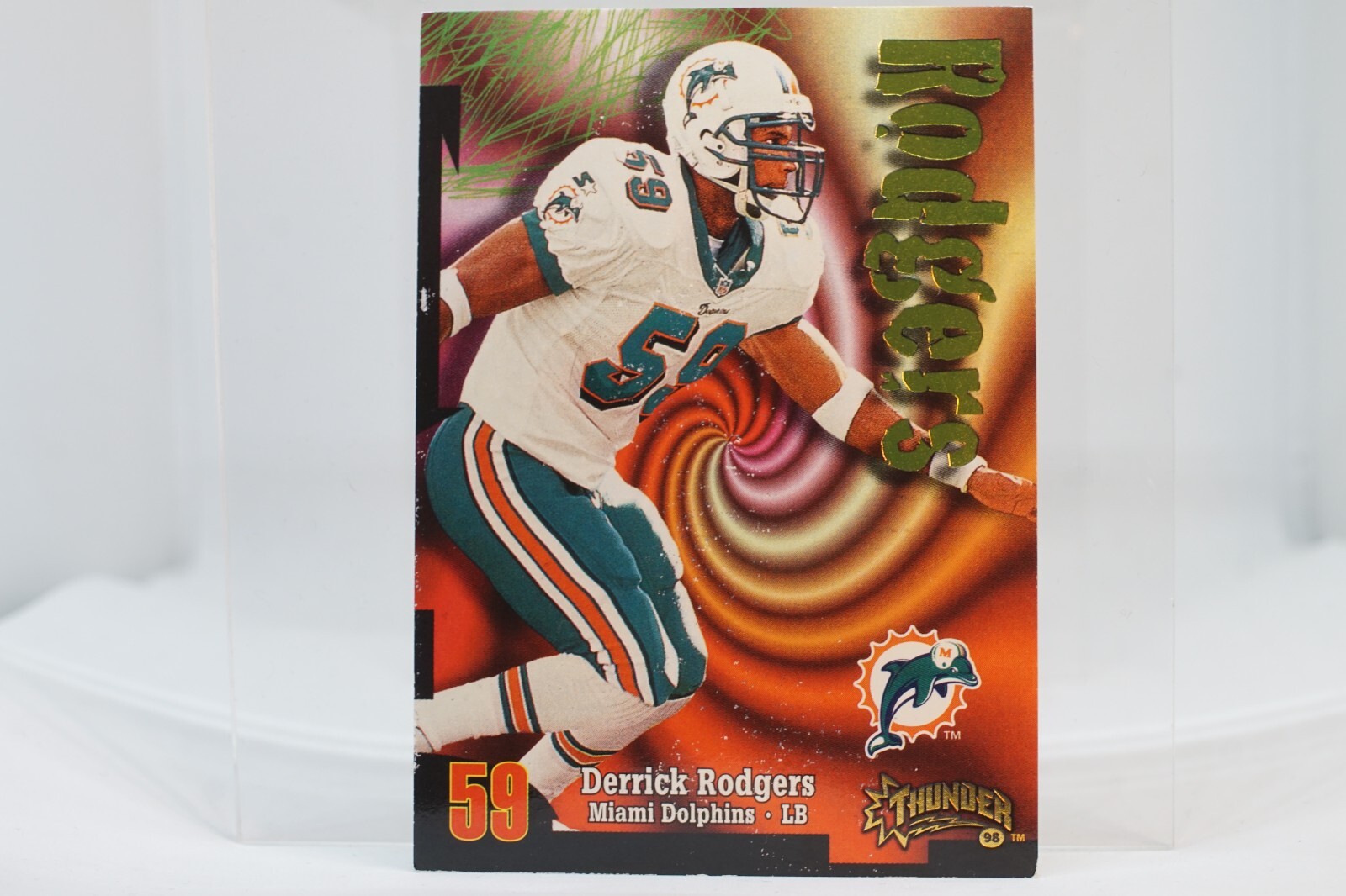 1998 SkyBox Thunder Football Card #163 Derrick Rodgers | eBay