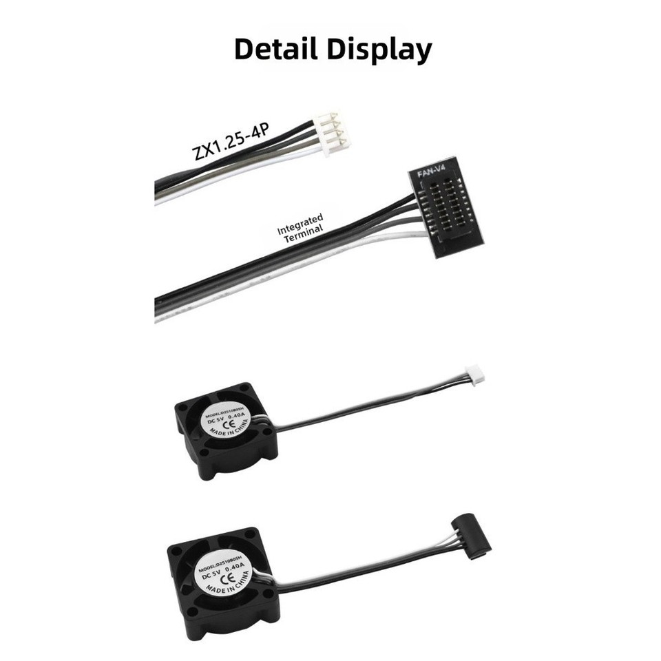 Hot End Fan Double Ball Bearing Extend Component Lifespan Plastic ...