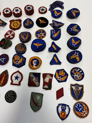 Lot Of 250 Plus WWII Army Shoulder Patches Air Force Armored Division ...