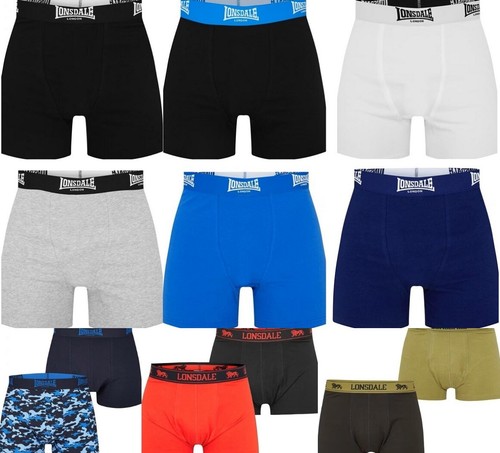2 x Lonsdale Mens Trunks Size S M L XL 2XL 3XL 4XL Cotton Underwear ...