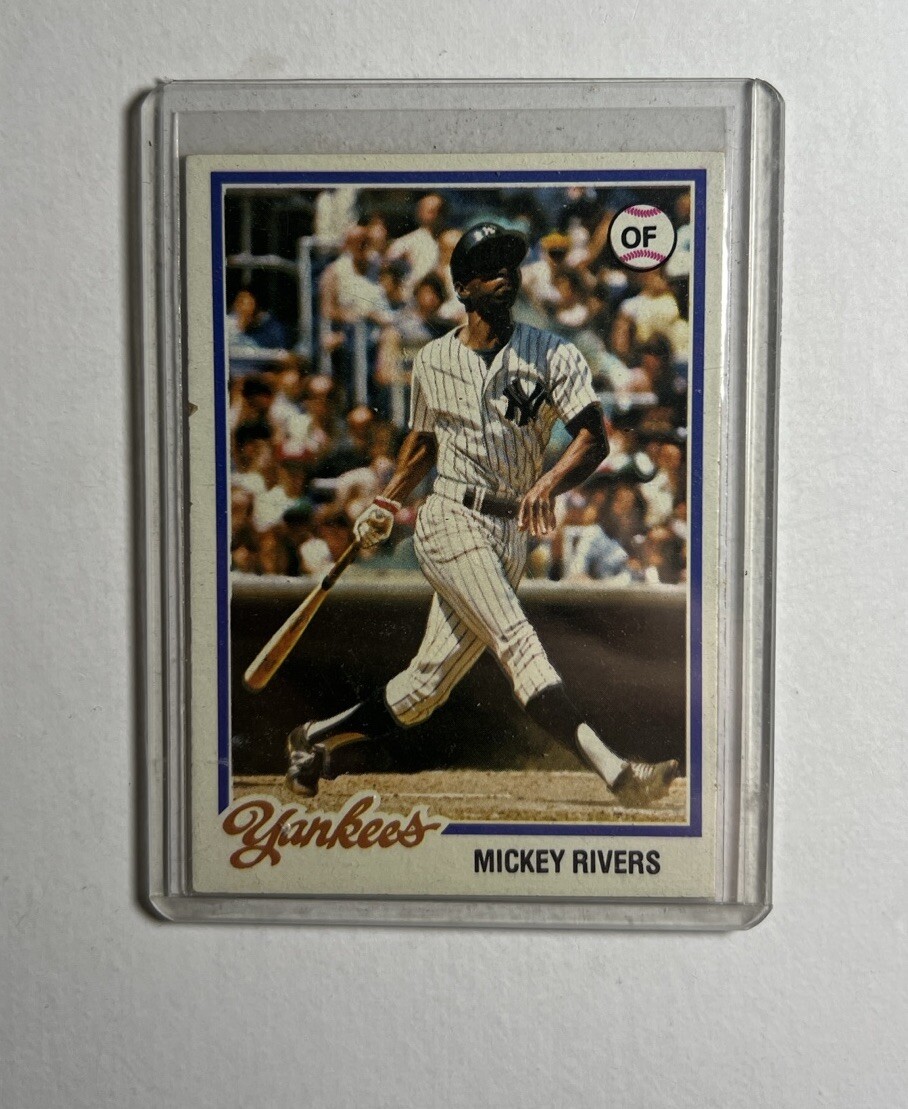 1978 Topps Mickey Rivers #690 New York Yankees MLB Baseball Base Set ...
