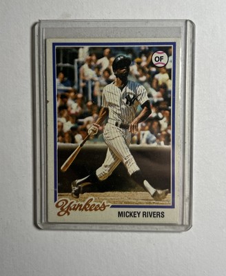 1978 Topps Mickey Rivers #690 New York Yankees MLB Baseball Base Set ...