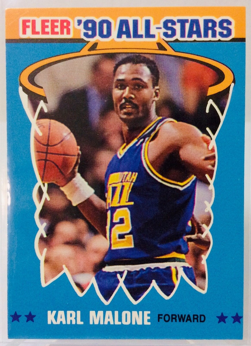 1990 FLEER NBA Basketball #7 of 12 KARL MALONE '90 All-Stars 1990 FLEER NBA Basketball #7 of 12 KARL MALONE '90 All-Stars