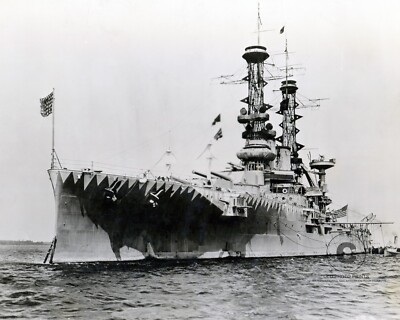 USS UTAH BB-31 Battleship WWI Photo Camouflage Patterns 8x10 Navy Ship ...